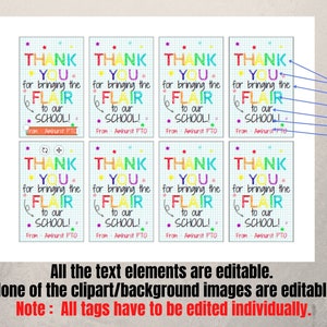 Flair Penend of Year Gift Tag for Teacher Admin Staff - Etsy