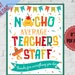 Nacho Average Teachers and Staffteacher Appreciation Week Printable ...
