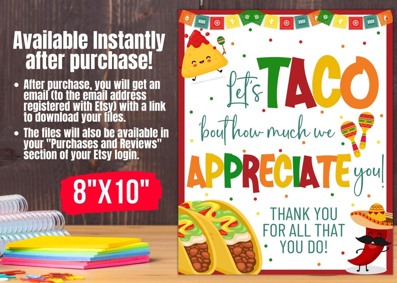 Let's Taco About How Awesome You Are, Employee Appreciation Week Table ...