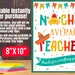 Nacho Average Teacher|teacher Appreciation Week Printable Sign|teacher ...