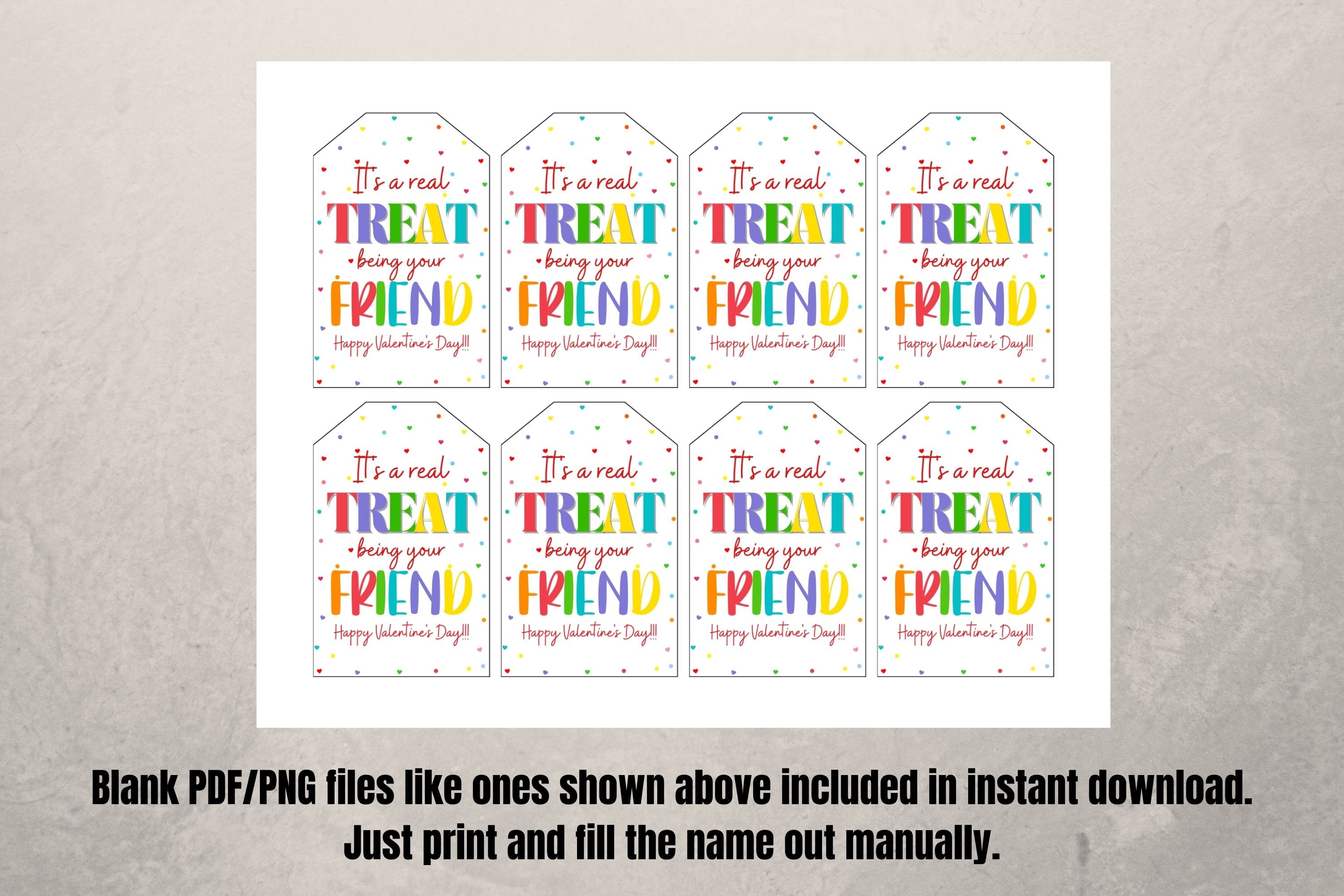It's a Real Treat Being Your Friendprintable Editable - Etsy