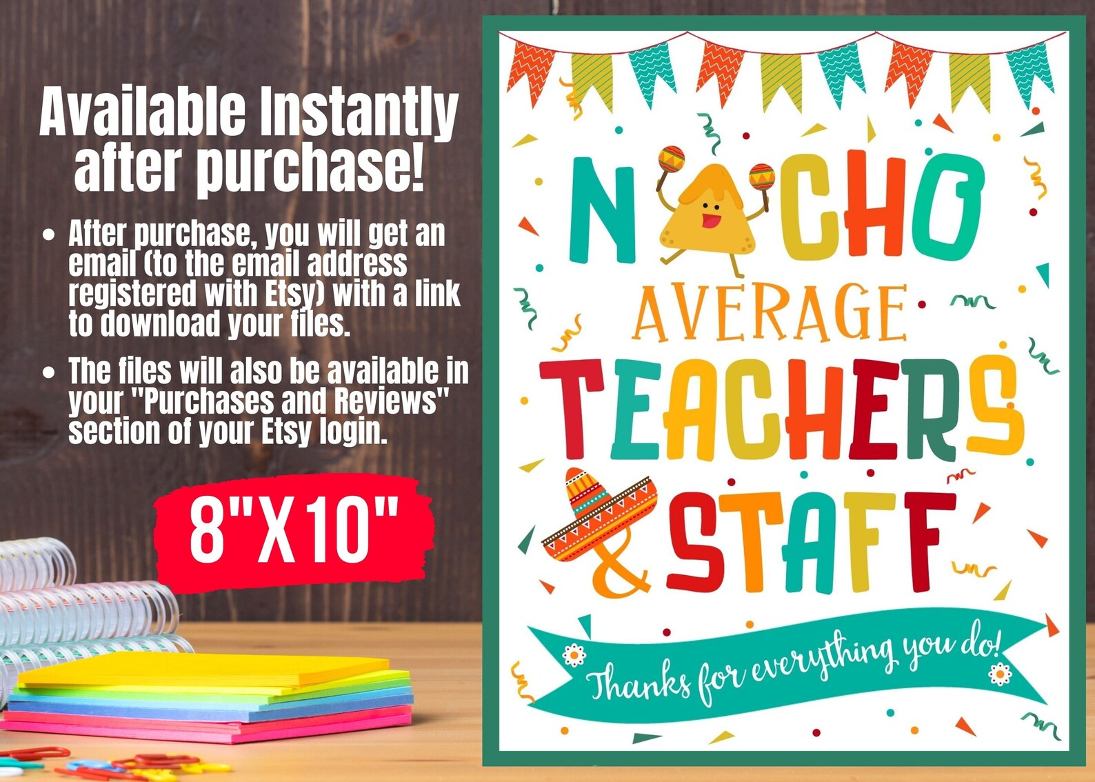 Nacho Average Teachers and Staffteacher Appreciation Week - Etsy