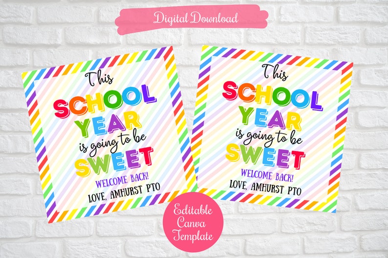 Back to School Candy Gift Tags This School Year is Going to - Etsy