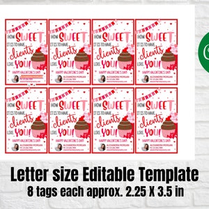 Realtor Valentine Sweets Gift Tag for Clients,how Sweet It is to Have ...