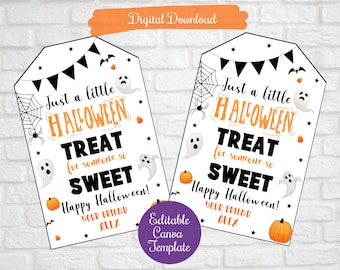Halloween Treat Tags | Etsy