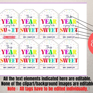 Editable Back to School Gift Tags for Candies Cookies Sweet Treats ...