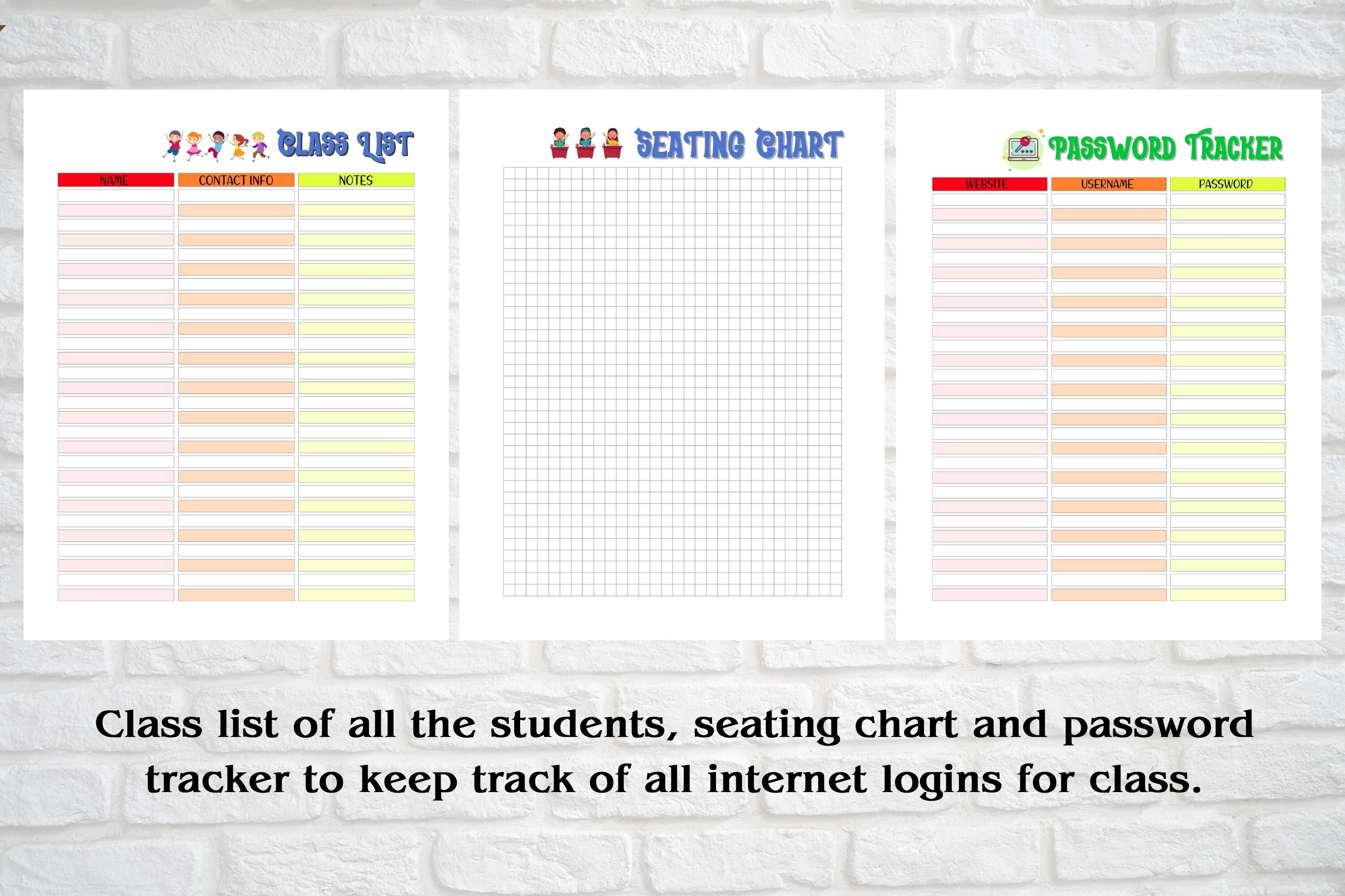 2022 2023 Teacher Planner Printable Binder Inserts Digital | Etsy Canada