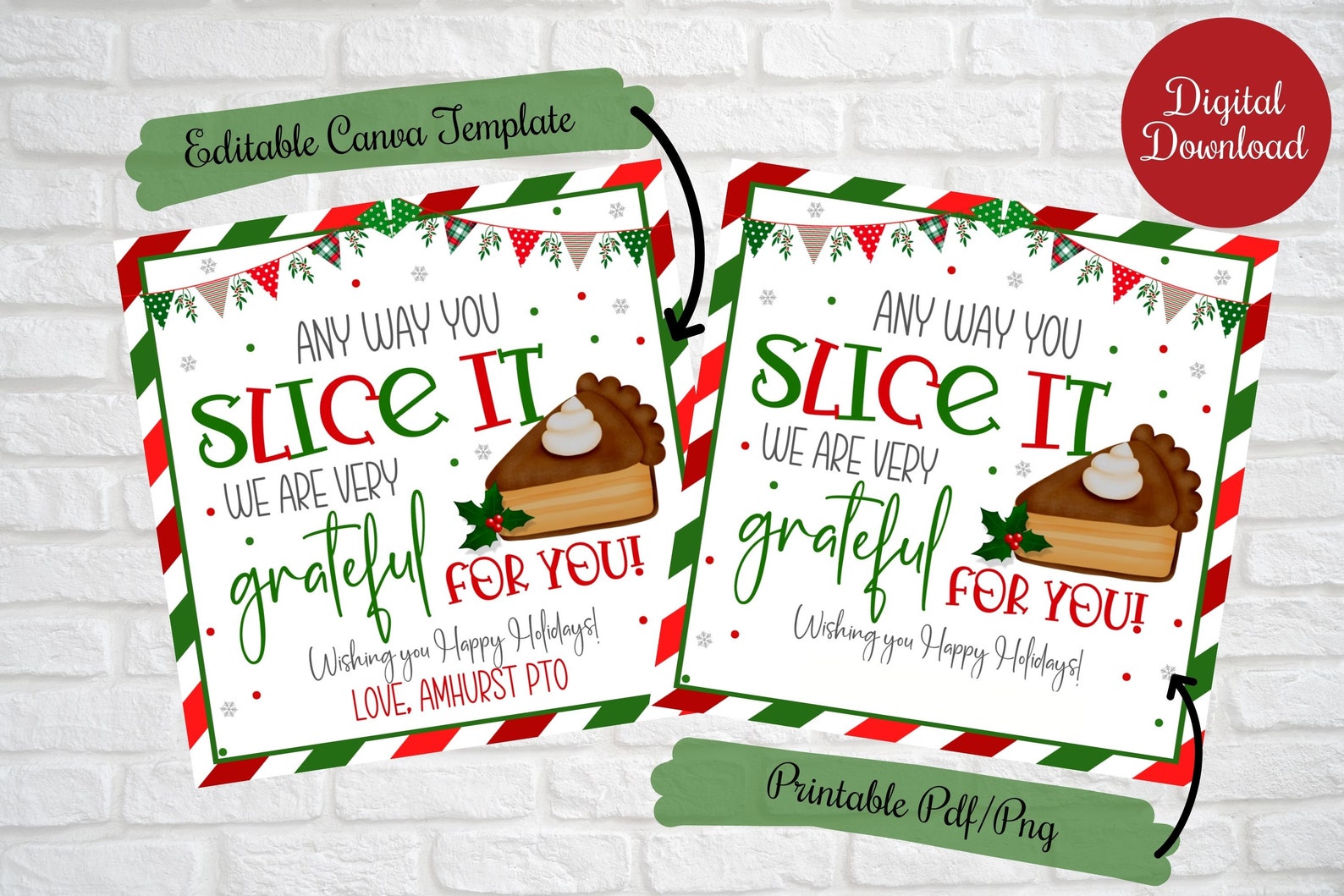 Anyway You Slice Itwe Are Grateful for Youchristmas - Etsy
