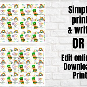 So Lucky to Have Friend Like You Printable Gift Tags,st. Patricks Day ...