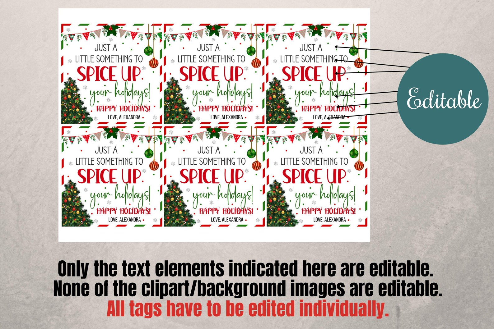 Just a Little Something to Spice up Your Holidays Gift Tags ,spice Hot ...