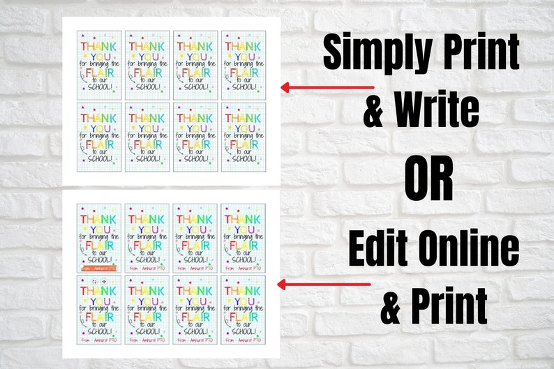 Flair Penend of Year Gift Tag for Teacher Admin Staff - Etsy