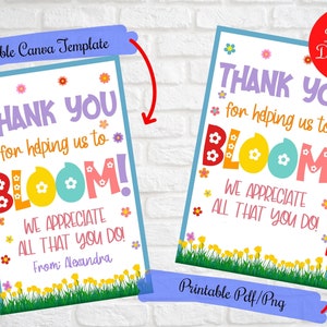 Teacher Appreciation Gift Tags Thank You for Helping Us to - Etsy