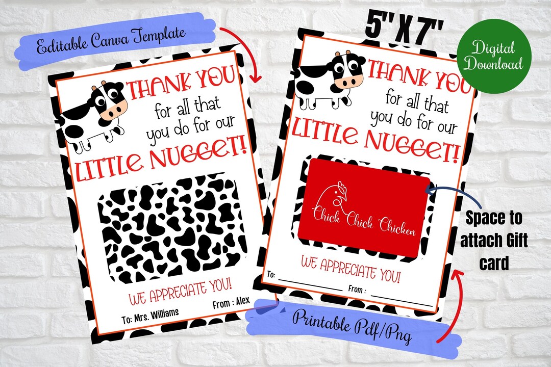 Chicken Chick Gift Card Holder for Teacher Appreciation Week Gift ...