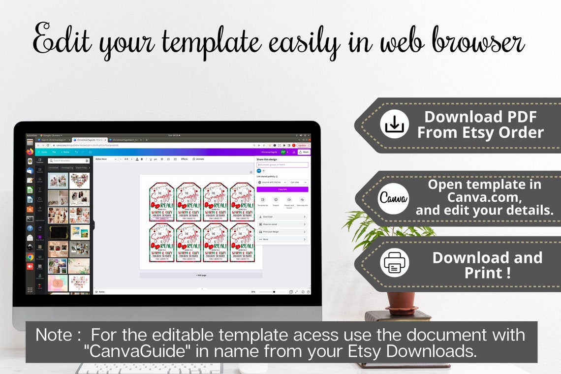 The Snuggle is Real Gift Tags ,christmas Gift Tags for Mittens, Gloves ...