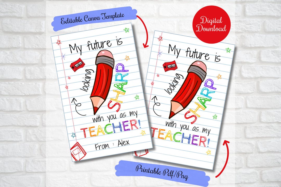 My Future is Looking Sharp With You as My Teacher , School Supplies ...