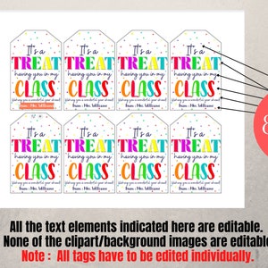 Editable Back to School Gift Tags for Students From Teachers, First Day ...