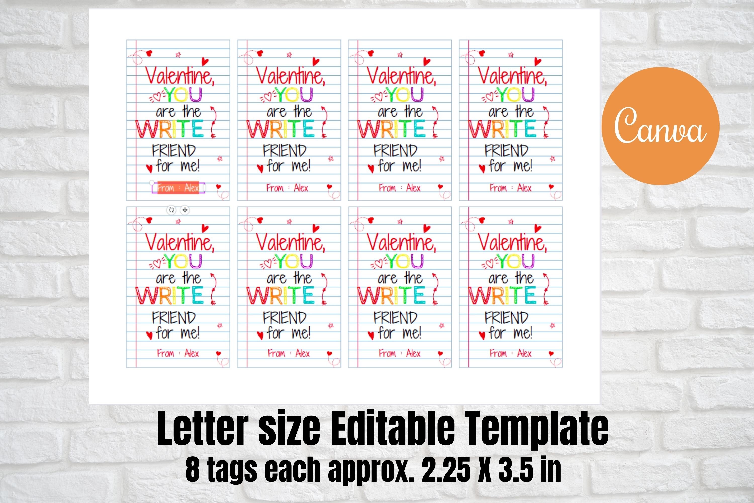 Valentine You Are Just Write Printable Tag for Valentine Pencil, Pen ...