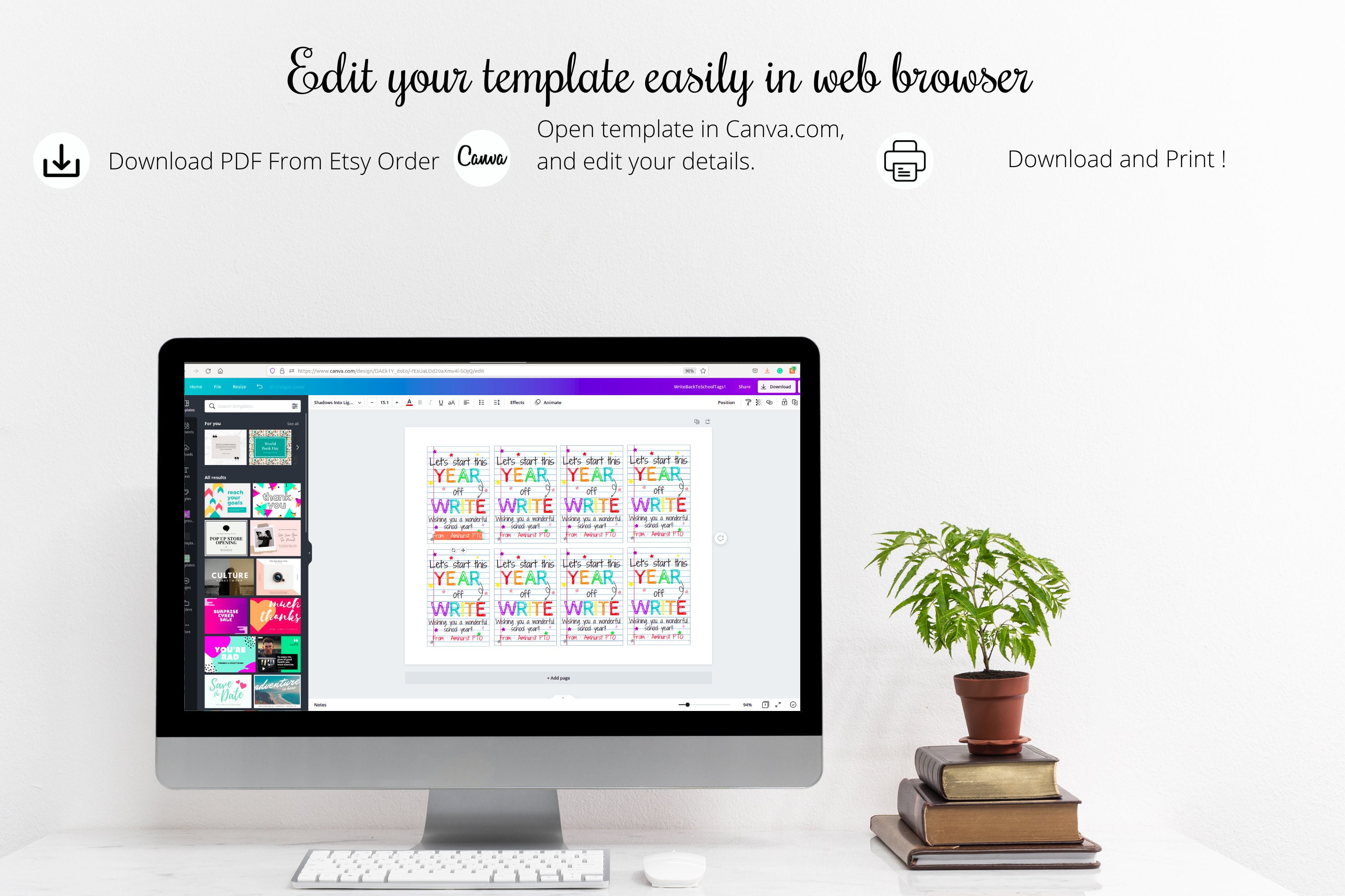 Let's Start This Year off Write Back to School Pen Marker - Etsy