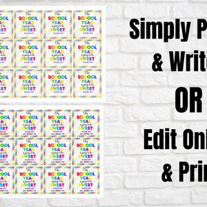 Back to School Candy Gift Tags, This School Year is Going to Be Sweet ...