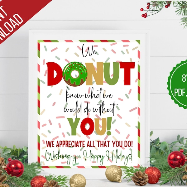 Donut Know What We Would Do Without You - Etsy
