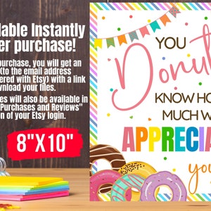 You Donut Know How Much We Appreciate You, Employee Appreciation Table ...