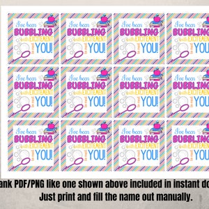 Back to school Bubbles Gift tags I am bubbling with | Etsy