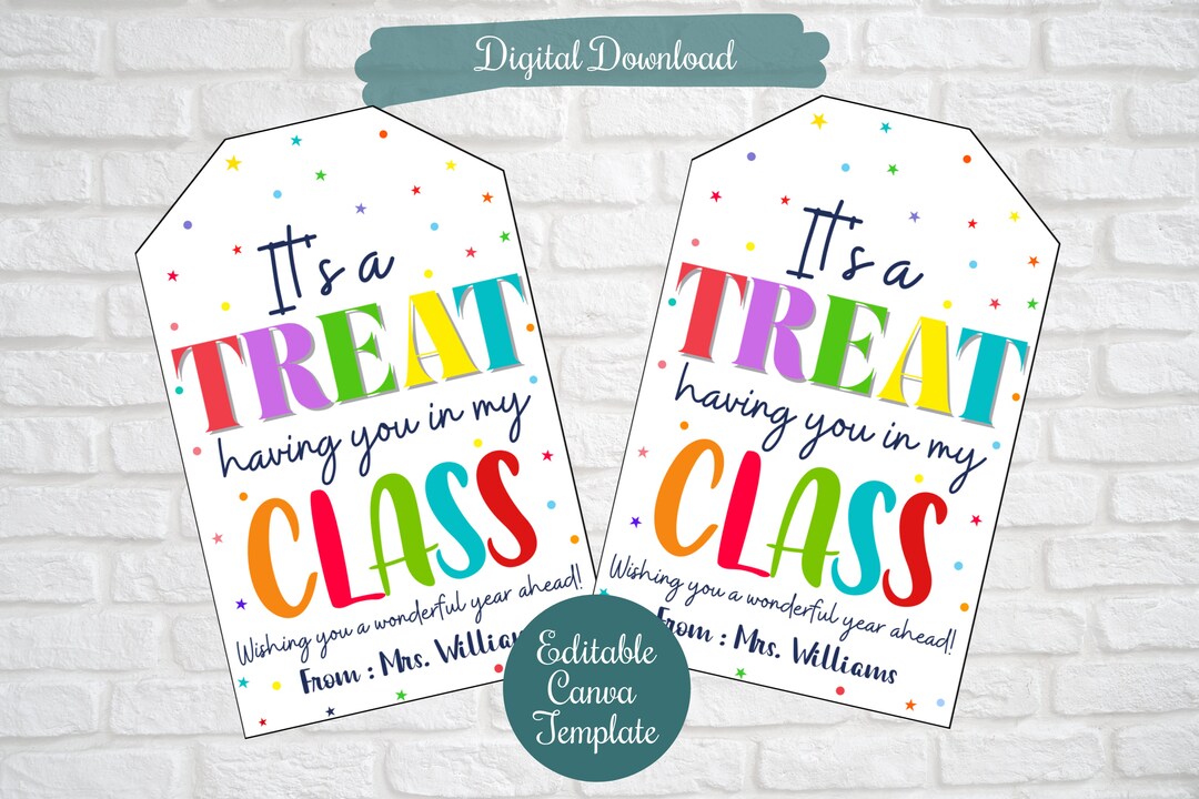 Editable Back to School Gift Tags for Students From Teachers - Etsy