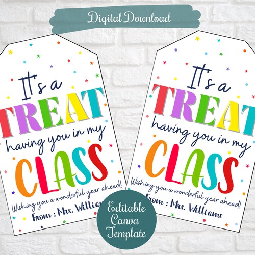 Back to School Printable Gift Tags for Classroom First Day of - Etsy