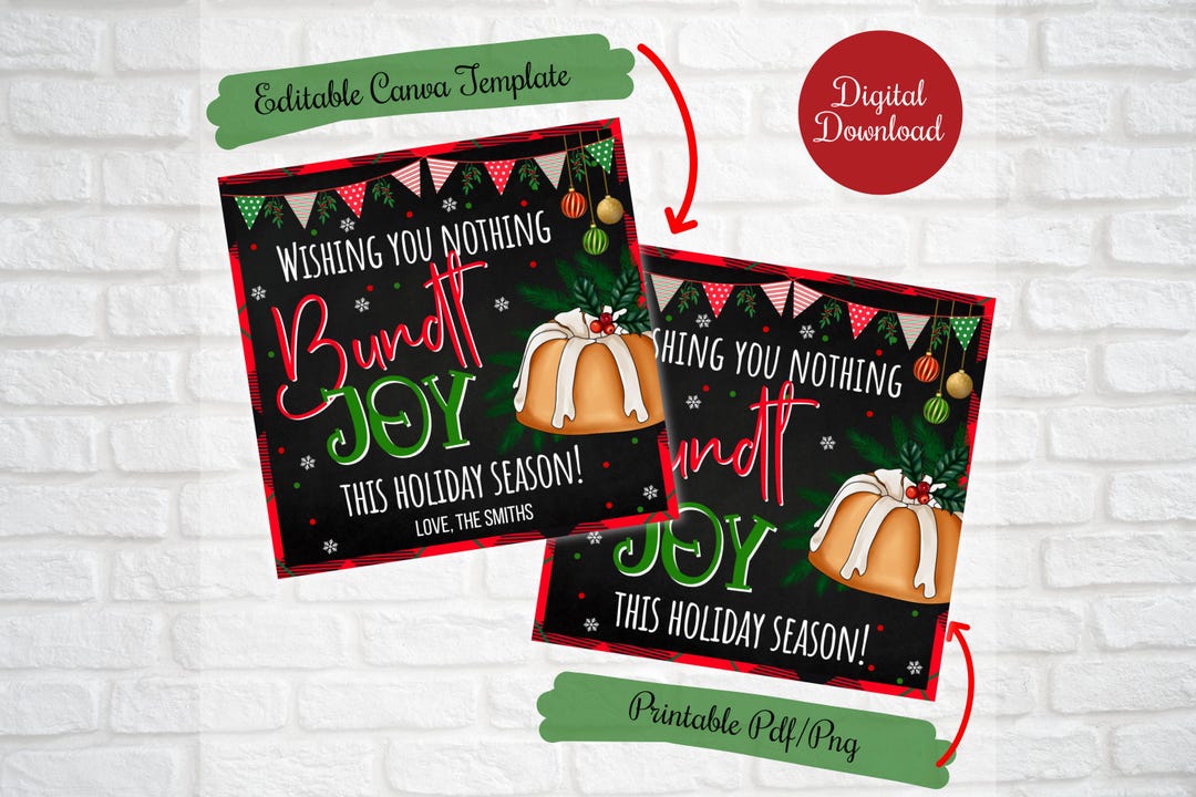 Wishing You Nothing Bundt Joy This Holiday Season ,christmas Bundt Cake ...