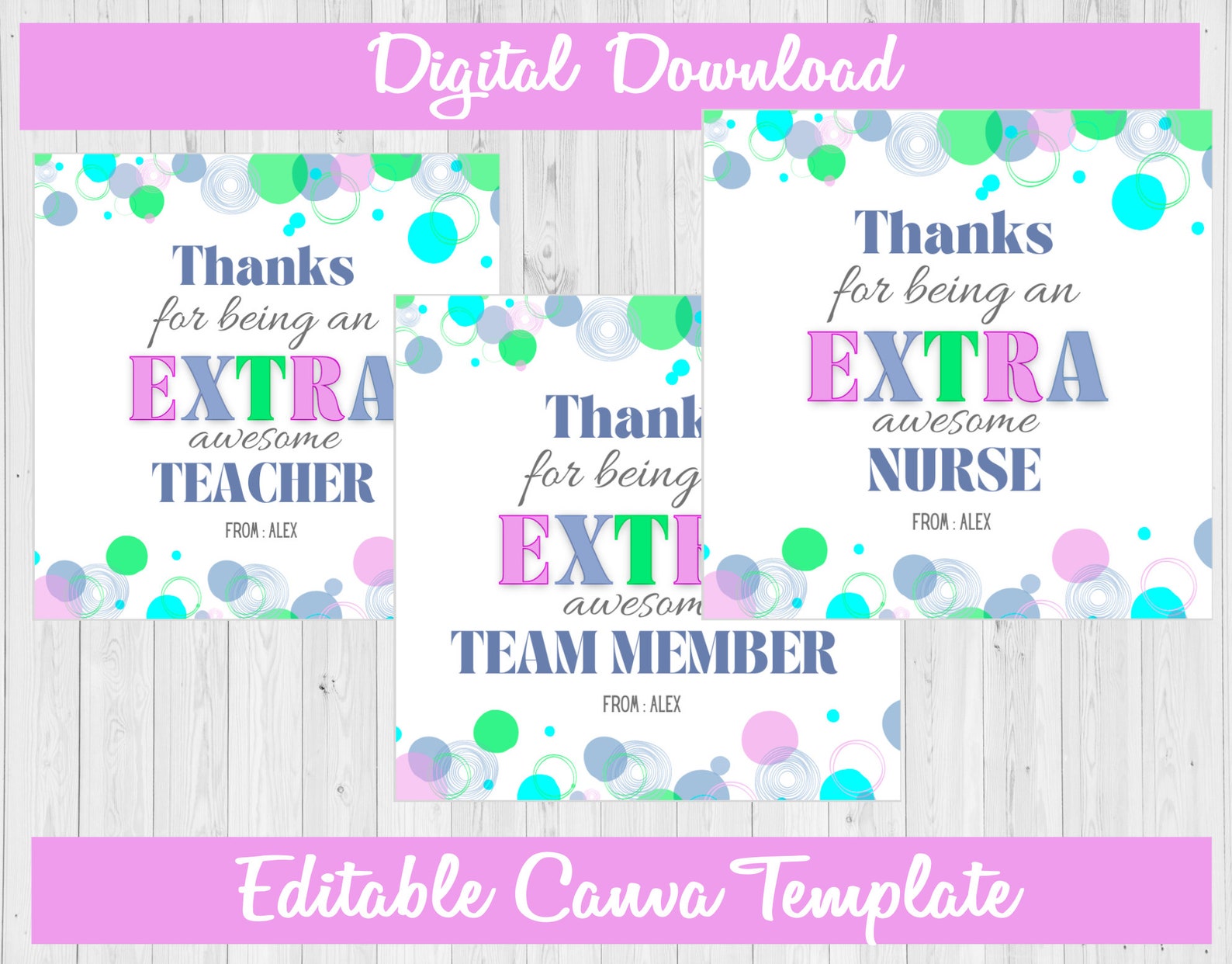 Thanks for Being Extra Awesome Teacher Teacher End of Year - Etsy