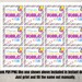 Back to School Bubbles Gift Tags, Hope Your School Year is Bubbles of ...