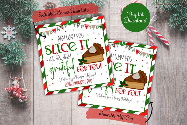 Anyway You Slice It,we Are Grateful for You,christmas Appreciation Gift ...