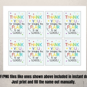 Flair Pen,end of Year Gift Tag for Teacher Admin Staff Appreciation ...