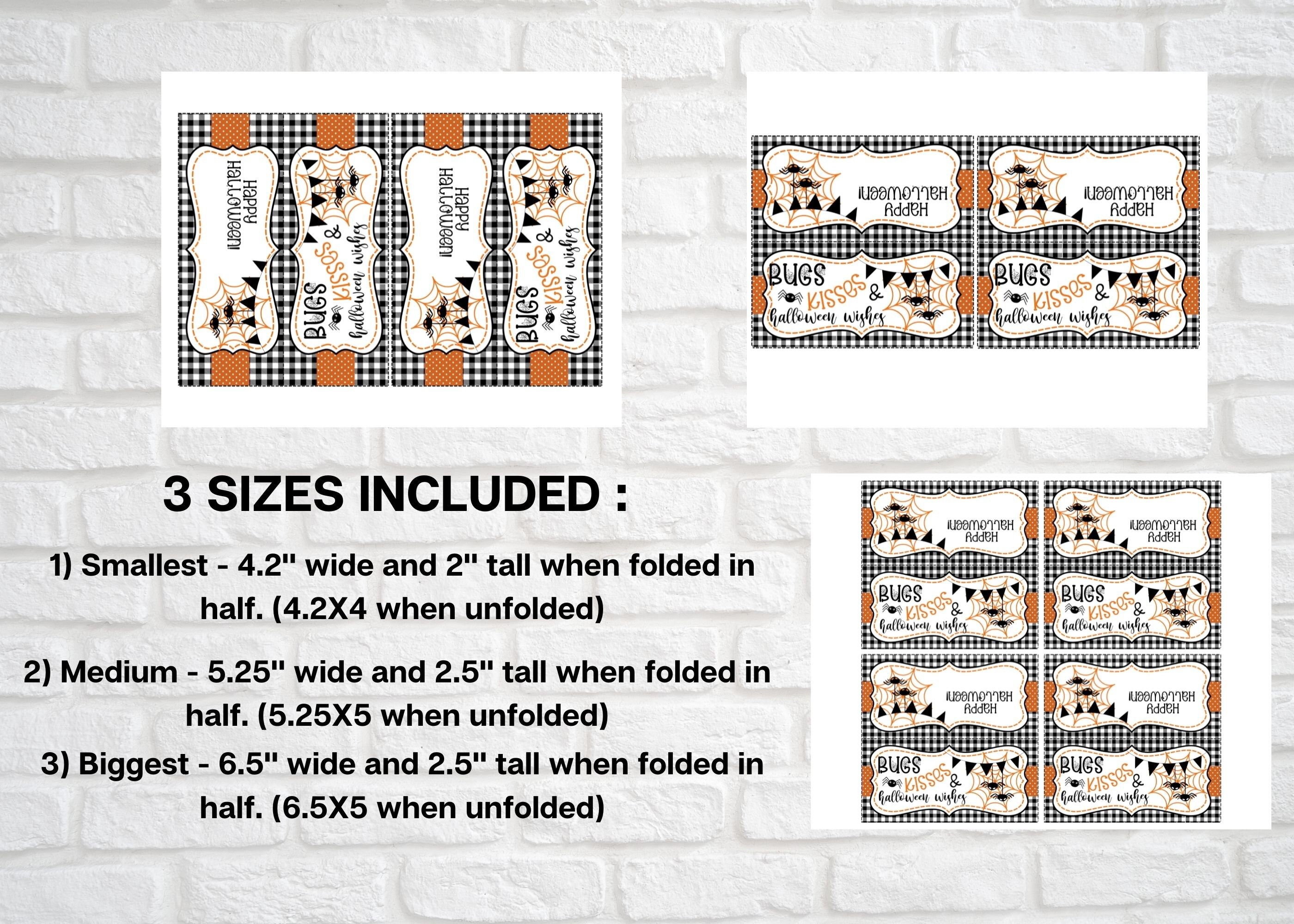 Bugs Kisses and Halloween Wishes Treat Bag Topper Halloween - Etsy