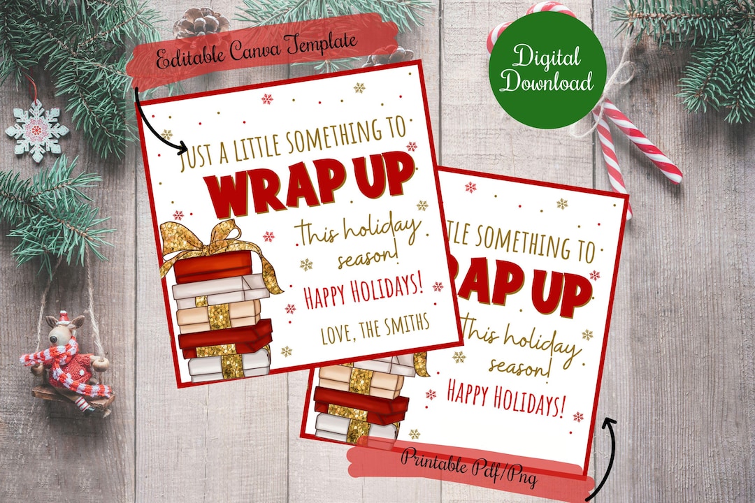 Just a Little Something to Help You Wrap Up,christmas Wrapping Paper ...