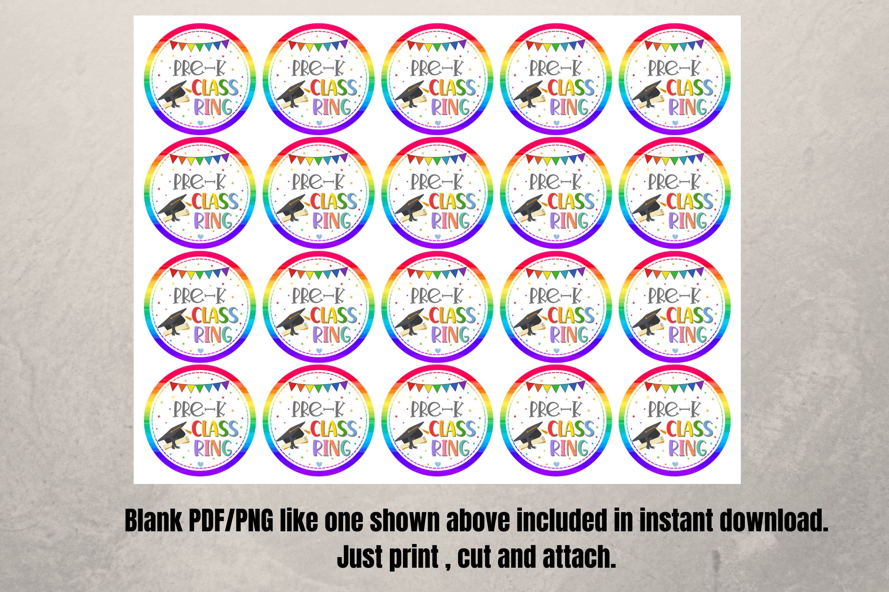 Prek, Preschool Class Ring 2025, Preschool Graduation Gift From ...