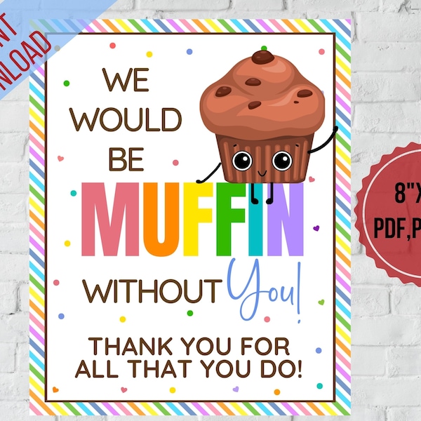 Employee Appreciation Muffin - Etsy