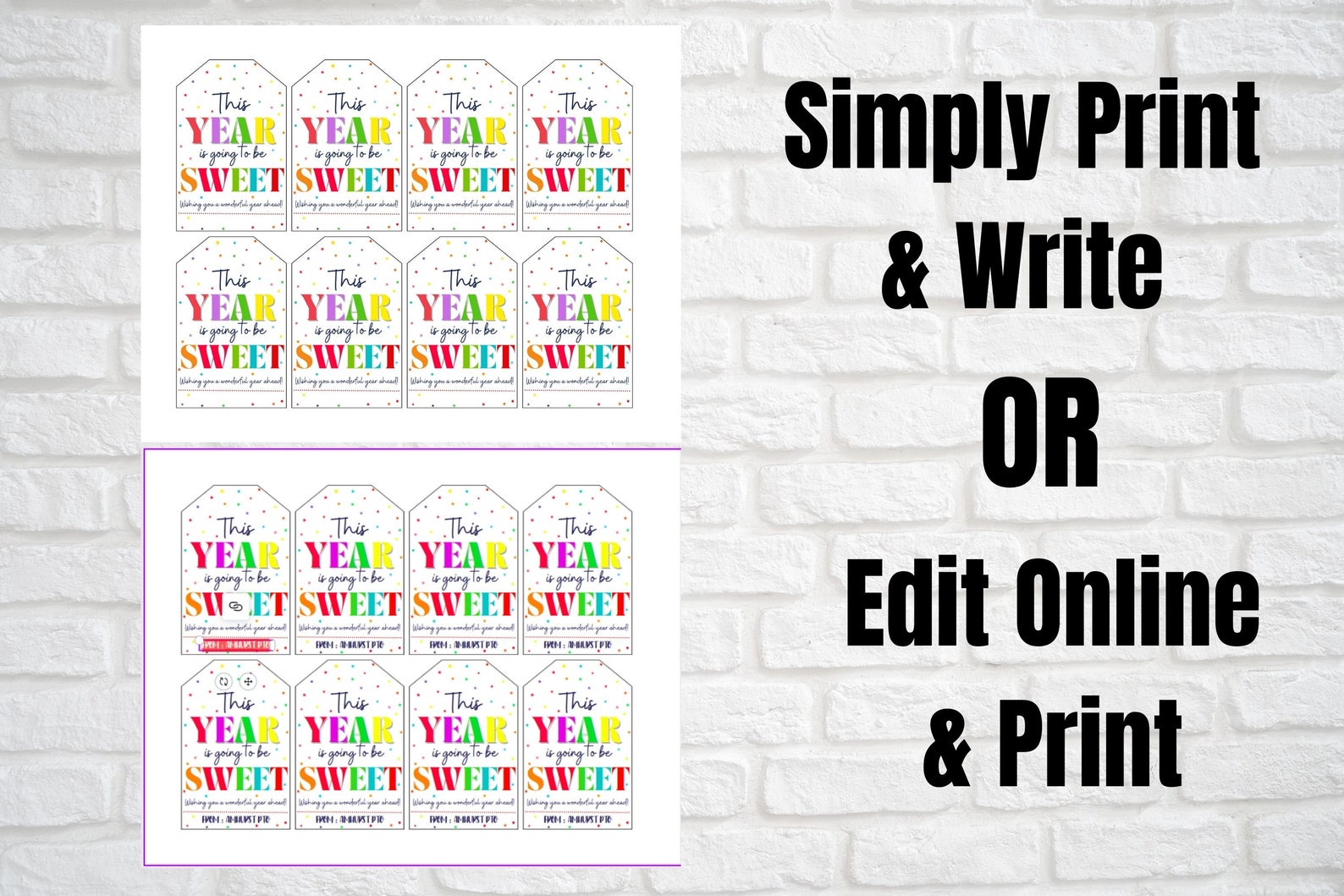 Editable Back to School Gift Tags for Candies Cookies Sweet Treats ...