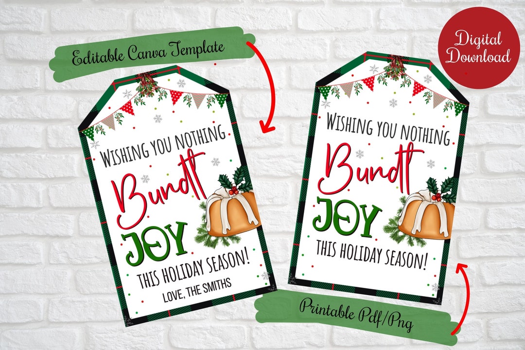 Wishing You Nothing Bundt Joy This Holiday Season ,christmas Bundt Cake ...
