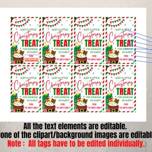Just a Little Christmas Treat for Someone so Sweet Gift Tags,christmas ...