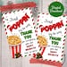 Just Poppin by to Say Thank You ,christmas Gift Tags for Popcorn ...