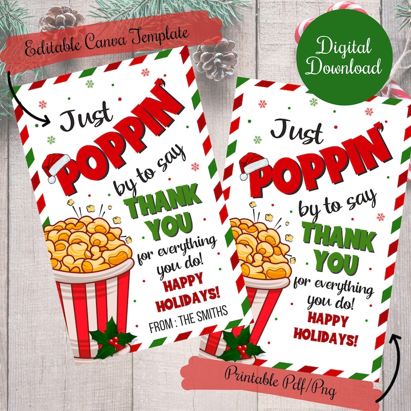 Christmas Popcorn - Etsy