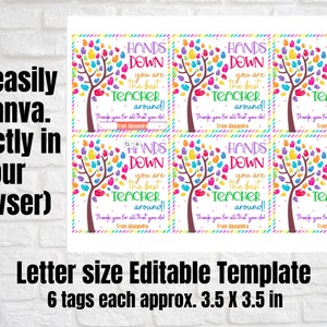 Rain or Shine You Are the Greatest of All Time Gift Tag, Teacher End of ...