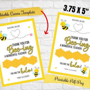 Thanks for Beeing a Wonderful Teacher, Employee Appreciation Week Bees ...