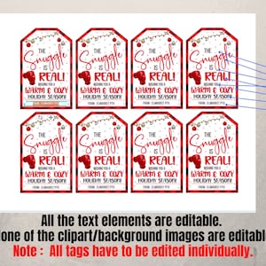 The Snuggle is Real Gift Tags ,christmas Gift Tags for Mittens, Gloves ...