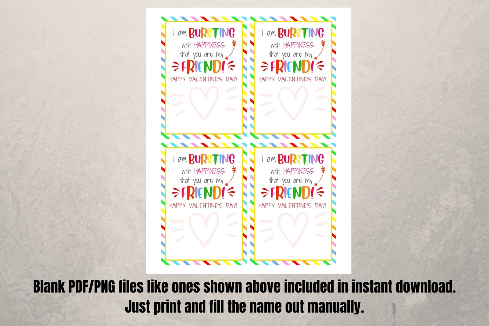 I Am Bursting With Happiness, Fun Size Candy Printable Bursting ...