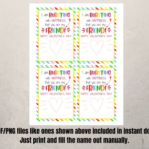 I Am Bursting With Happiness, Fun Size Candy Printable Bursting ...