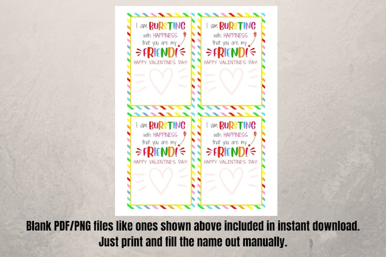 I Am Bursting With Happiness, Fun Size Candy Printable Bursting ...