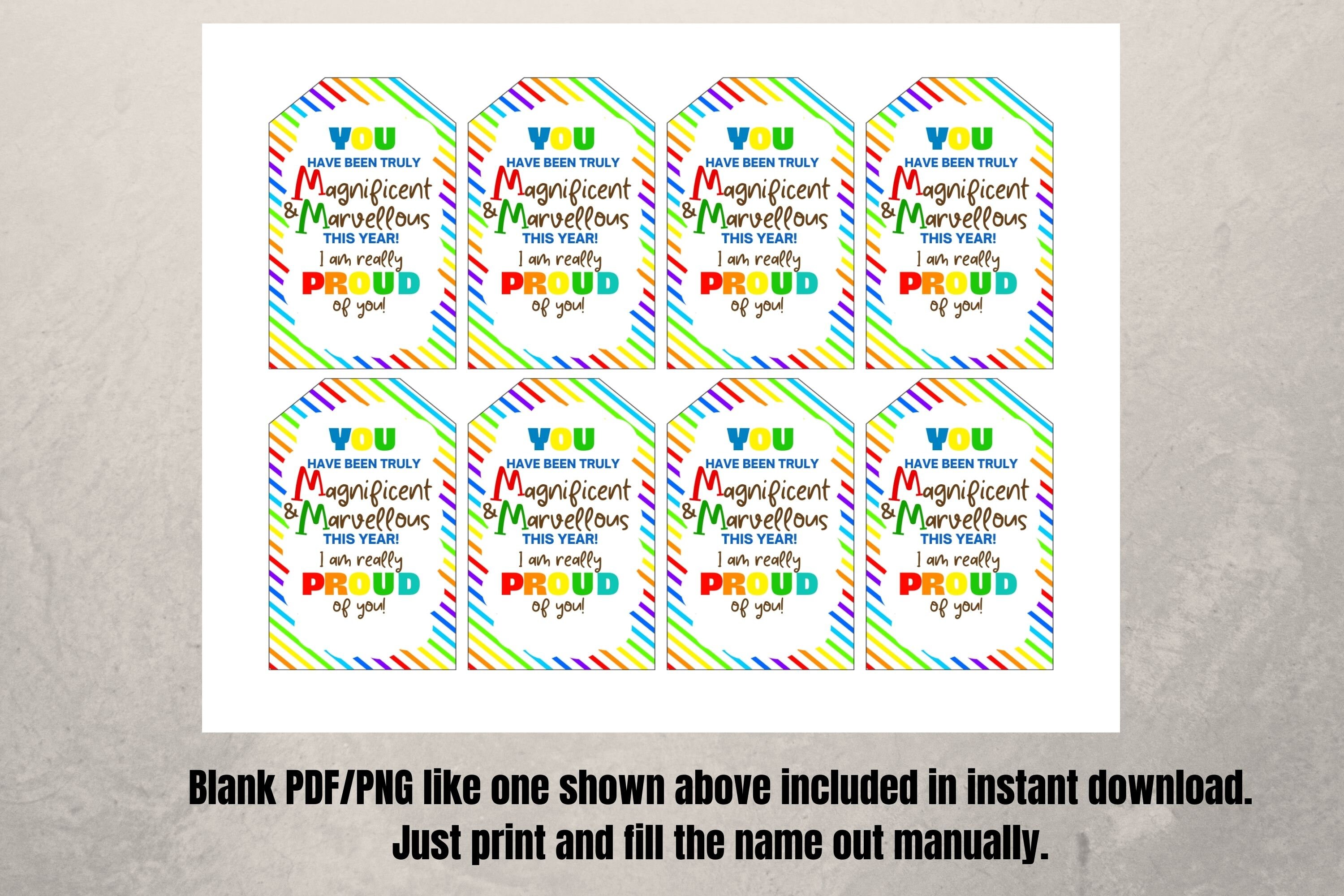 Magnificent and Marvellous Gift Tags for Students From - Etsy