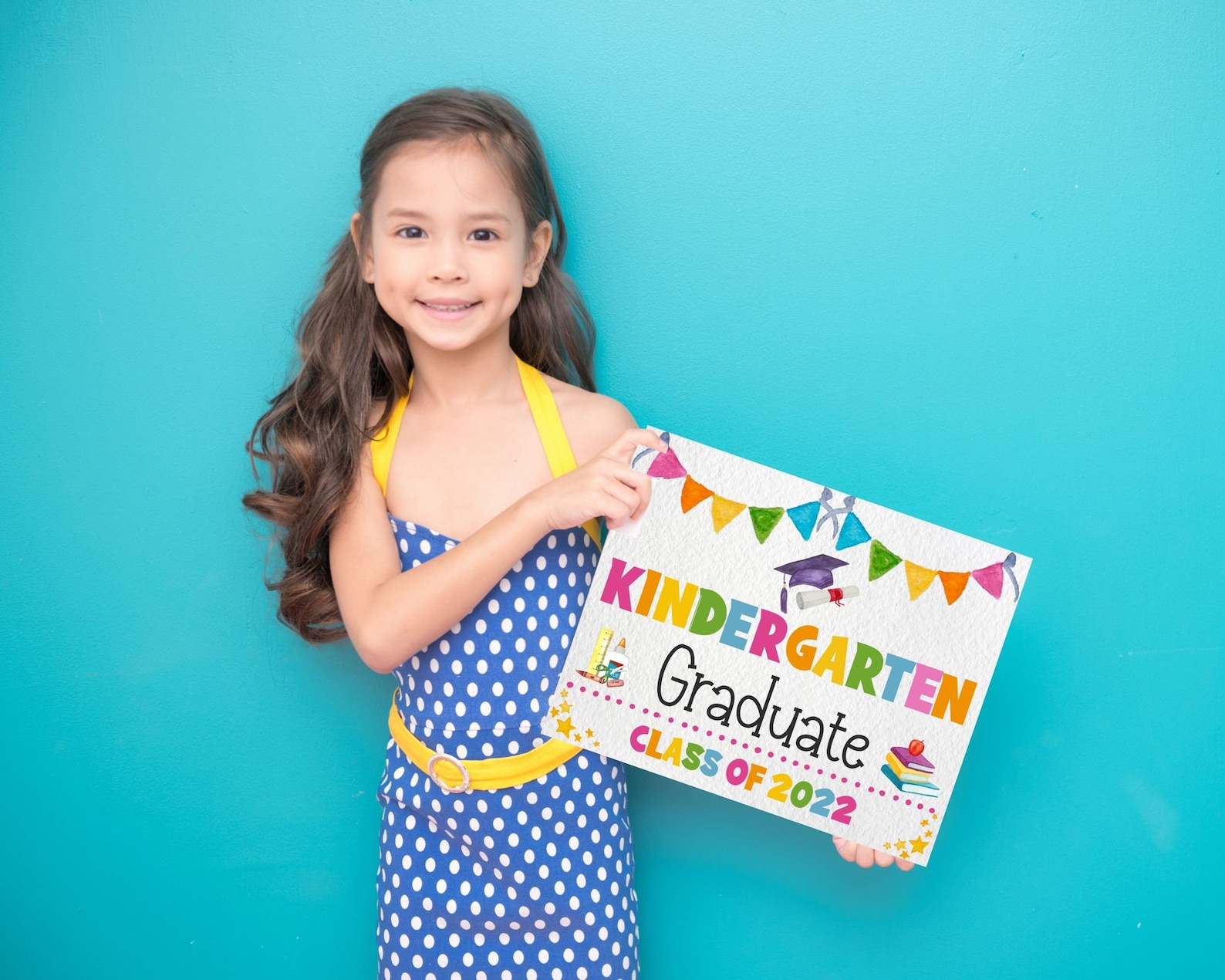 Kindergarten Graduation Photoprop Sign Kindergarten Last Day - Etsy